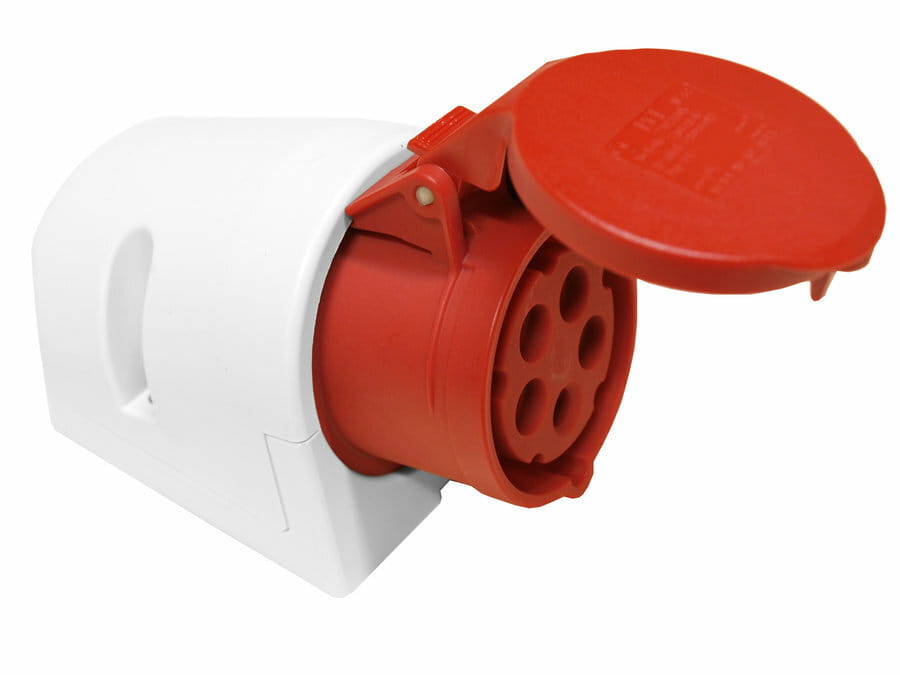 PCE Gniazdo stałe 32A 3P+Z+N 400V 50/60Hz 6h IP44 125-6 Sklep ...