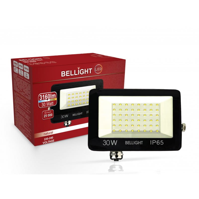 BELLIGHT LED naświetlacz slim 230V 30W 4000K barwa neutralna Sklep ...